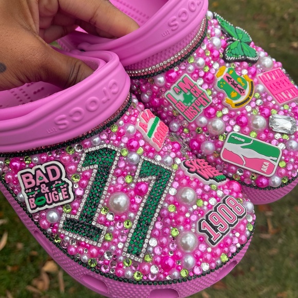 CROCS | Shoes | Custom Aka Crocs With Line Number | Poshmark